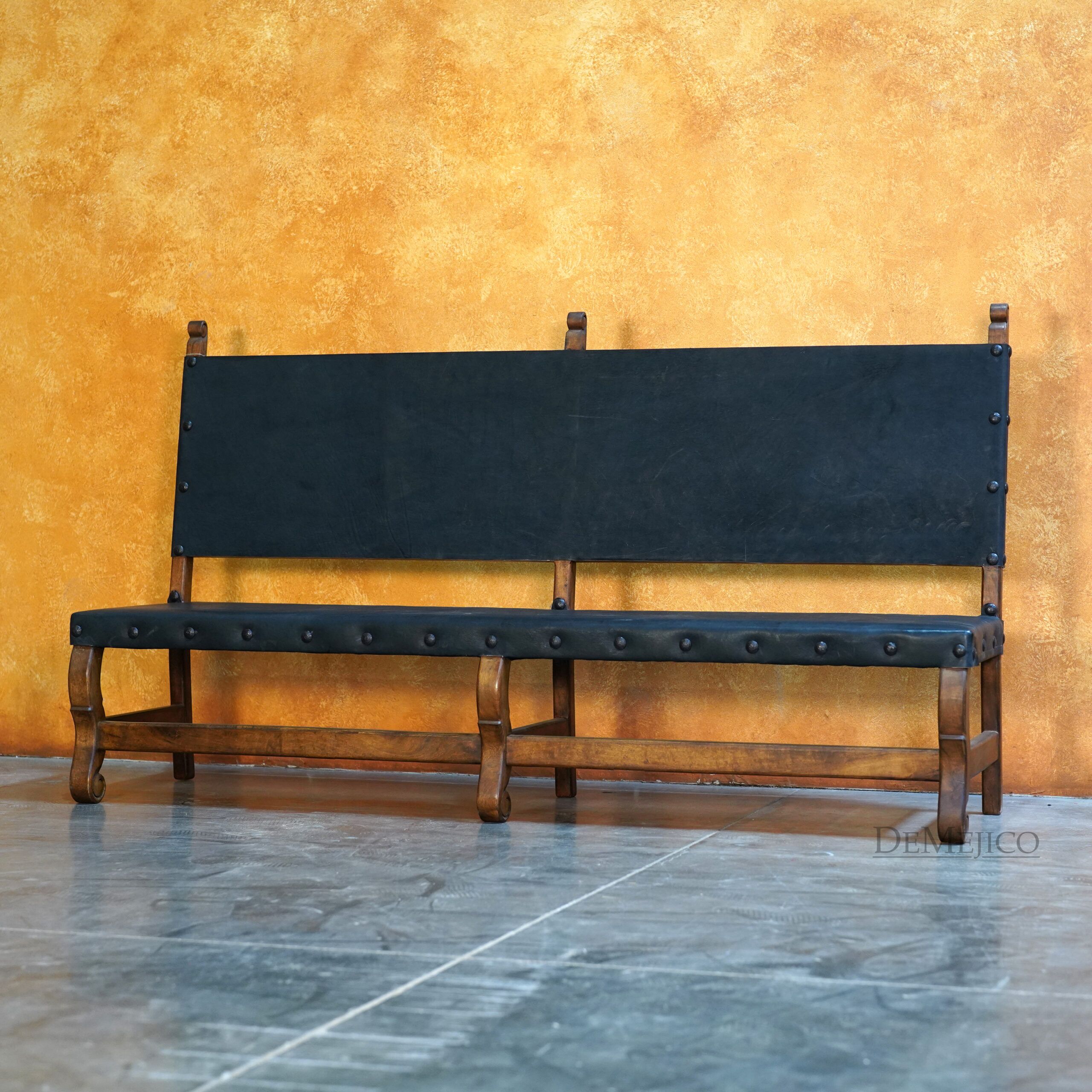 Spanish Colonial Bench, Traditional Mexican Bench - Demejico