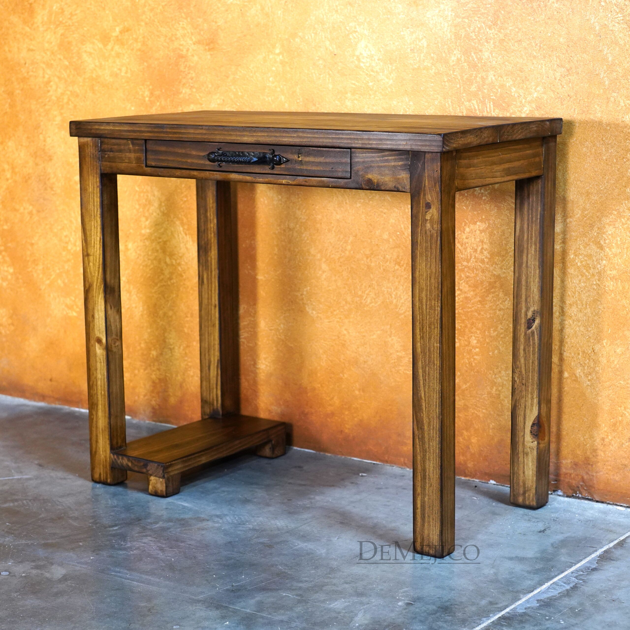 Rustic Office Desks, Rustic Office Furniture, Custom Wood Desk-DeMejico